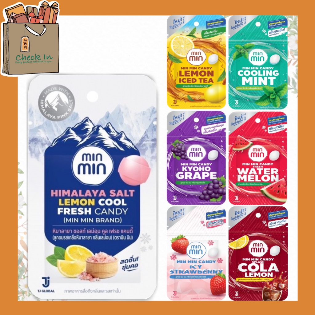 Min Candy 14 Grams x 12 Pieces (Box Of 12 Sachets) Various Flavors ...