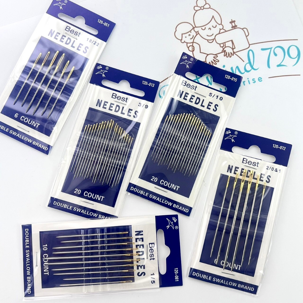 Multiple Sizes Of Spinning Needles Wrapped In Blue Color | Shopee ...