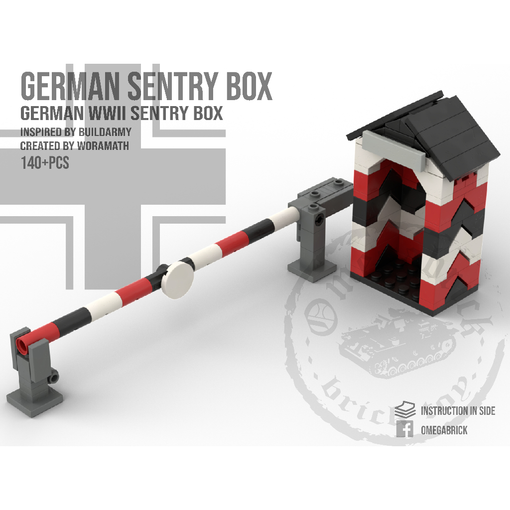 Mini Figures Guard Cabinet Fortress Soldier Strap German Sentry Box ...