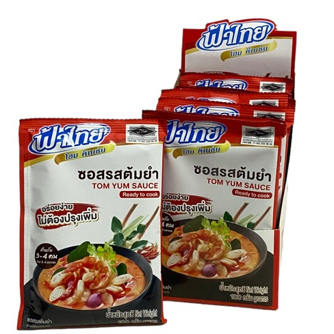FA THAI TOM YUM Flavor SAUCE Sachet 100g 1 Box/12 Sachets | Shopee ...