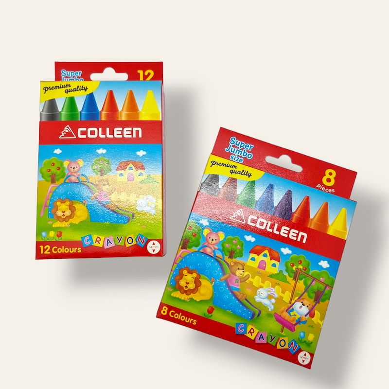 Colleen Super Jumbo Crayon Large Crayons (14 Mm.) | Shopee Philippines