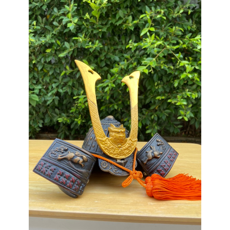 Cast Iron Samurai Hat Kauto Japanese Kabuto helmet | Shopee Philippines