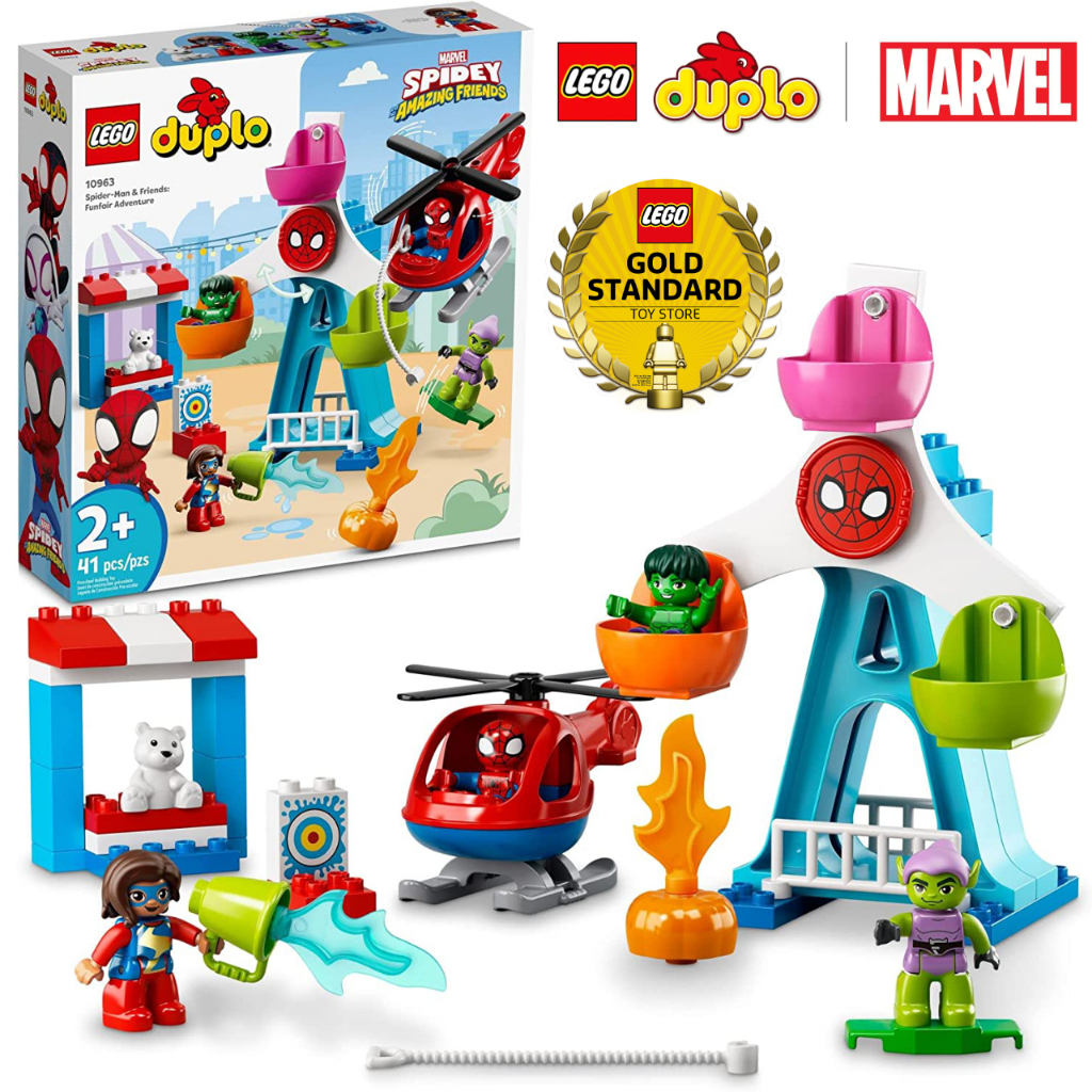 LEGO DUPLO Spider-Man & Friends: Funfair Adventure (10963)-Superhero ...