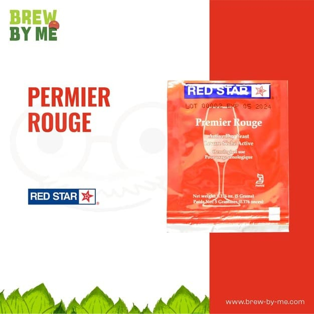 Red STAR Premier Rouge Or Pasteur Dark Orange Sachet Wine Yeast 5g ...