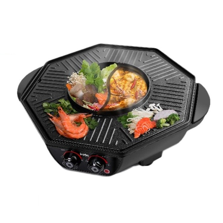 IMARFLEX Multi-Purpose Grill 2 Separate Boiler Model EG-690 Electric ...