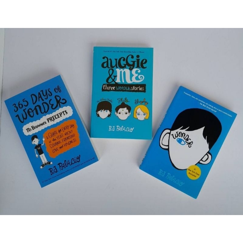 Wonder 3 Books Series Literary For Kids And Adults English | Shopee ...