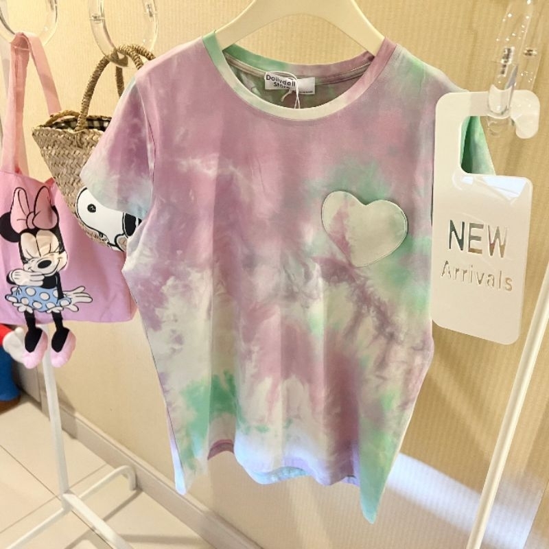 L01 Tie Dye Shirt Heart Bag Chest 40 Dolly Work | Shopee Philippines