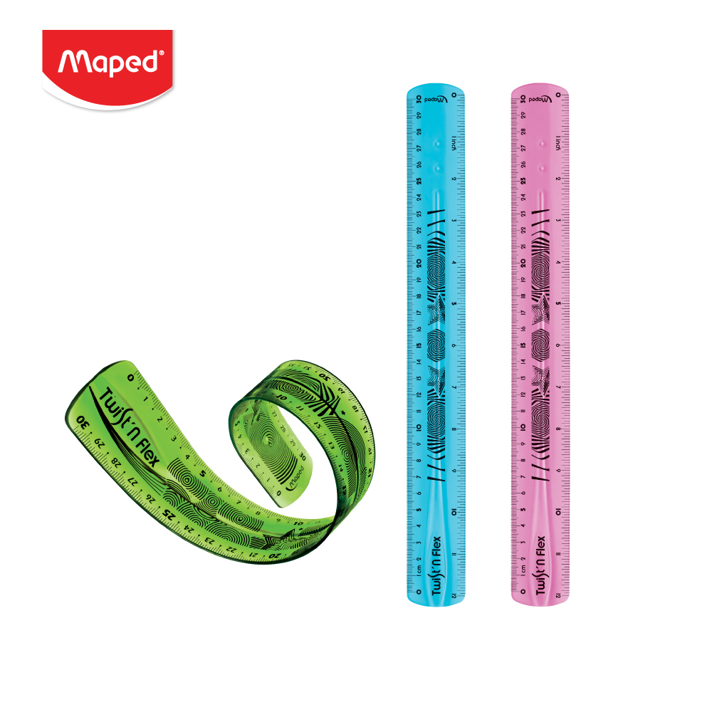 Bendable Jelly Ruler Twist'n Flex Maped 30 cm | Shopee Philippines
