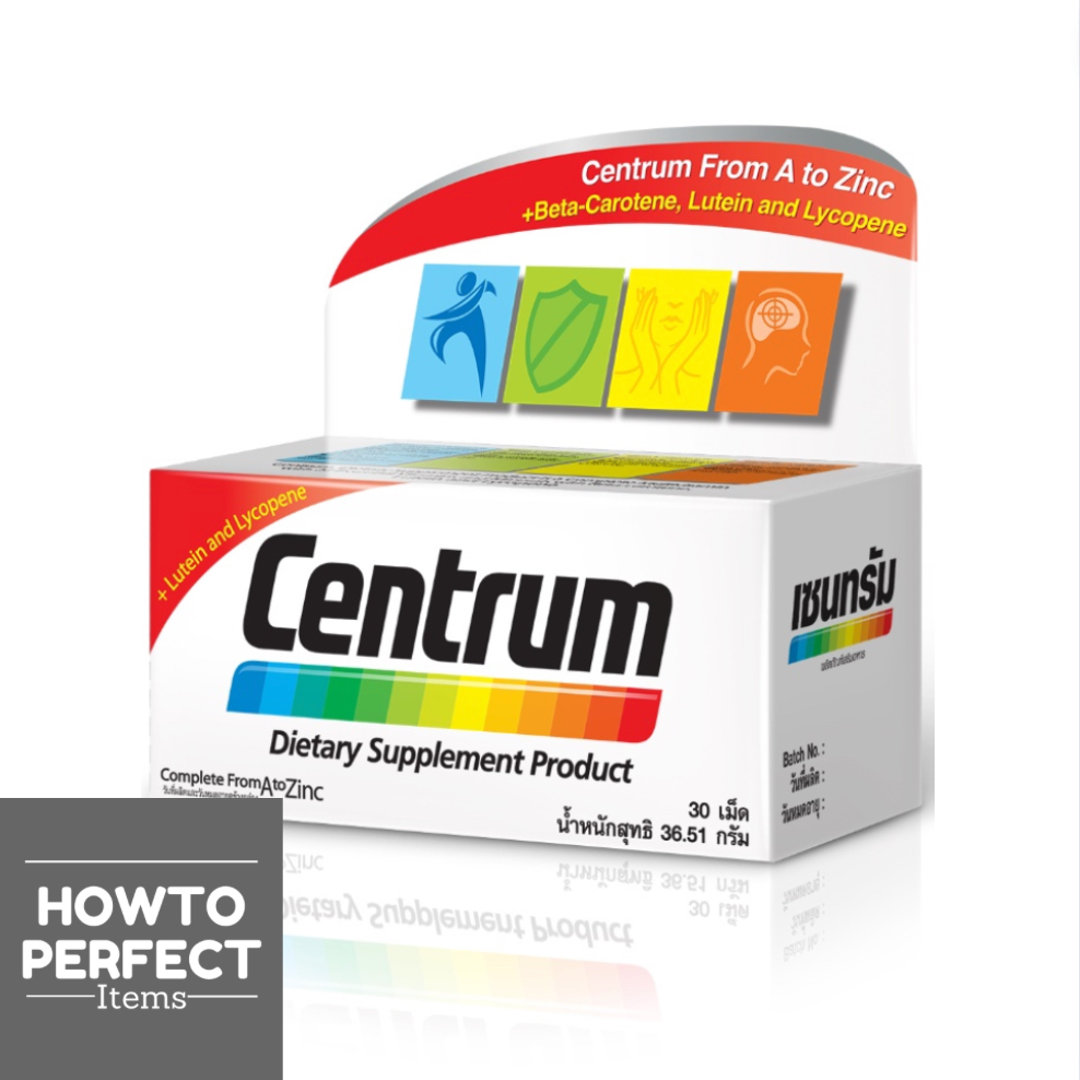 Centrum White Box From A to Zinc + Beta-Carotene Lutein and Lycopene ...