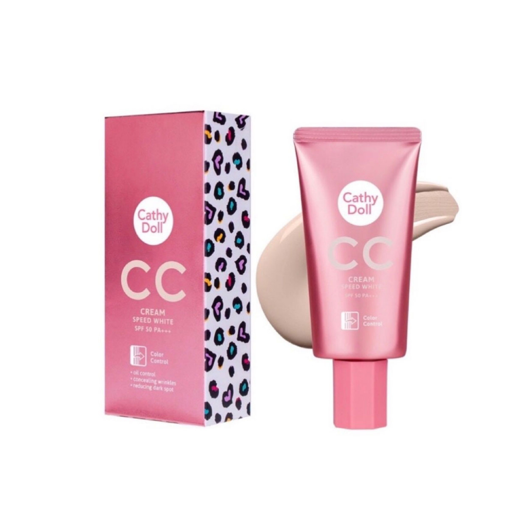 Tiger Pattern CC Tube Type 50 Ml. Cathy Doll Cream Speed White spf50pa ...