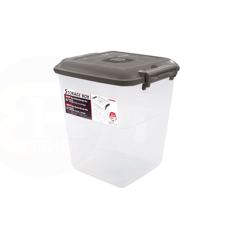 Keyway Model EA-15 Clear Plastic Box With Lid Capacity 15 Liters ...