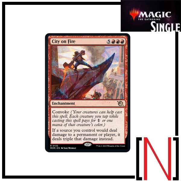 [MTG][Single][MOM] City on Fire Rare [English] | Shopee Philippines
