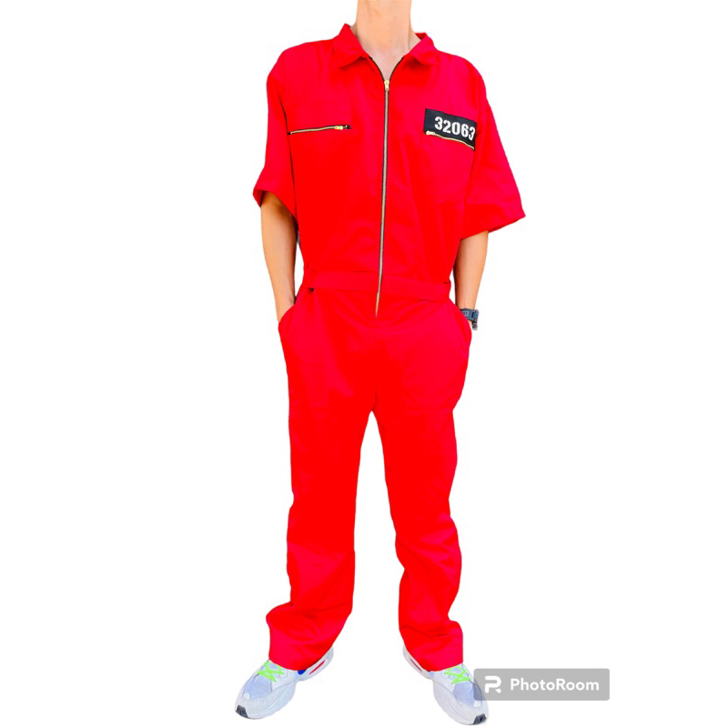 Red Prisoner Suit Commun Cloth Work | Shopee Philippines