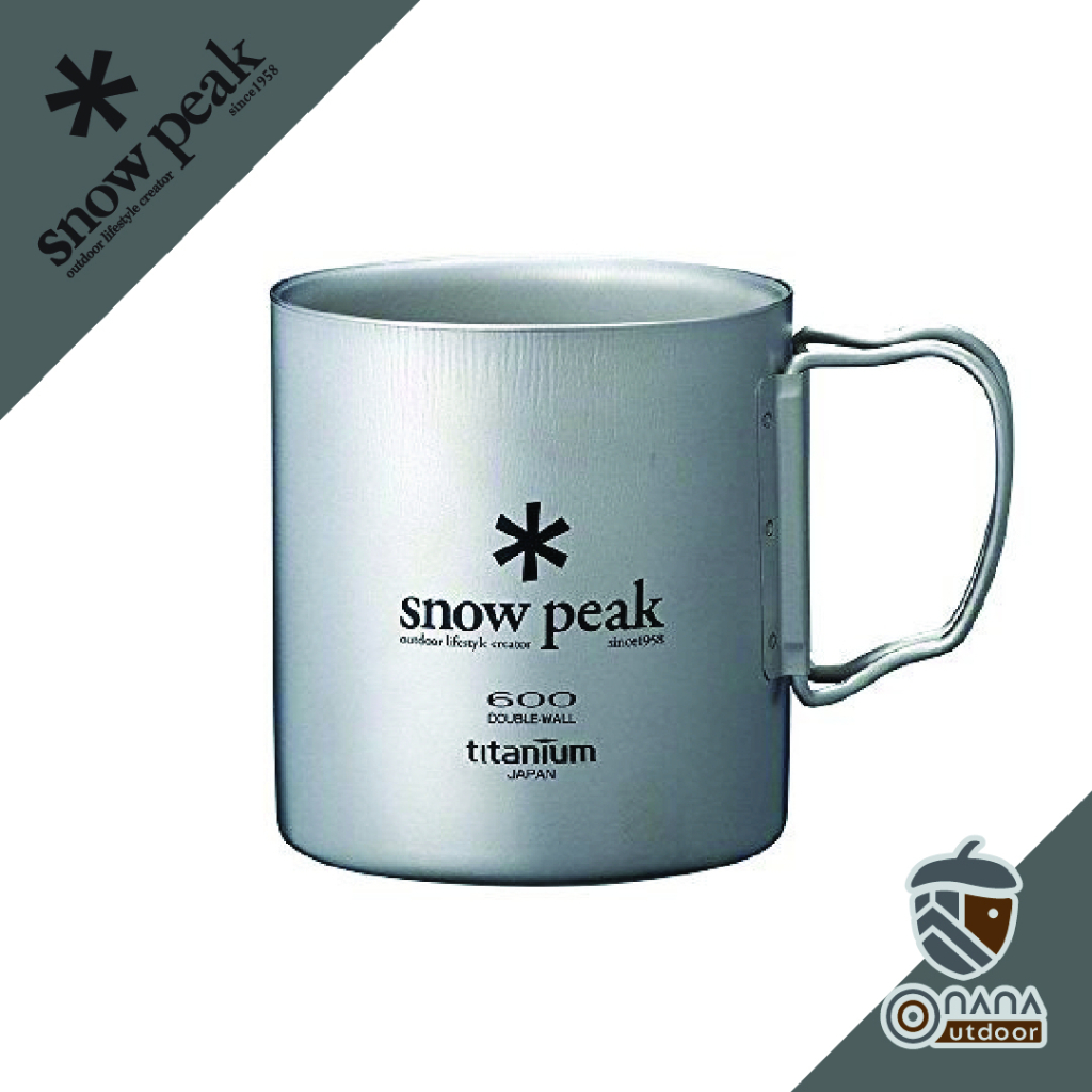 Snow peak Titanium Double Wall Cup 600 ml (MG-054R) | Shopee Philippines