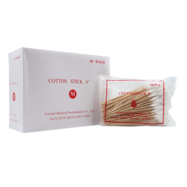 Cotton Swab 6 Inches Size M (10 Packs X 100 Pieces) | Shopee Philippines