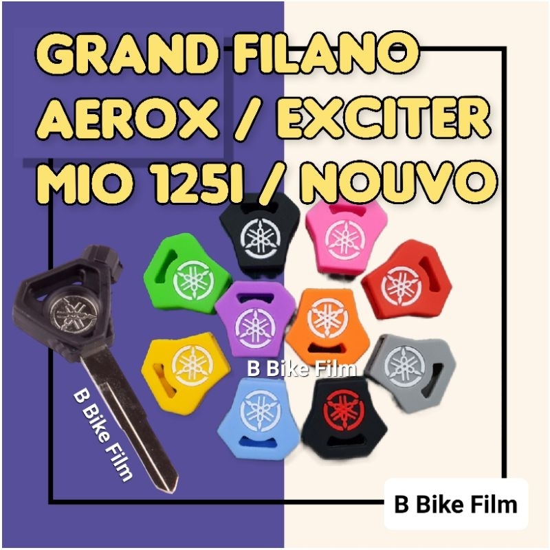 Silicone Key Cover Aerox /Exciter /Mio 125i /Finn/Nouvo/Grand Filano ...