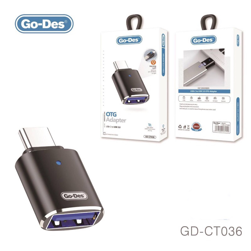 GO-Des OTG Adapter USB-C to USB 3.0 GD-CT036 | Shopee Philippines