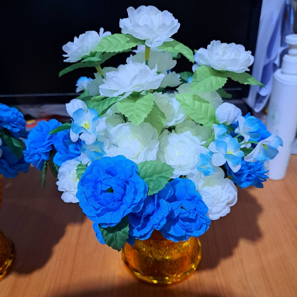 Mother's Day Jasmine Pan White + Blue + Pikul Flower Sam Newly Made ...