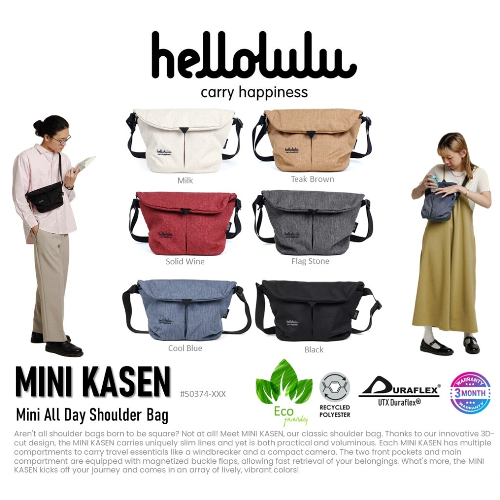 Hellolulu Mini KASEN (ECO Edition)-All Day Shoulder Bag (BC-H50374) | Shopee Philippines