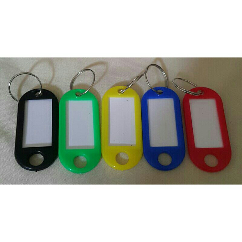 NEW: Keychain With Name Tag Plastic Key Chain ID Badge | Shopee Philippines