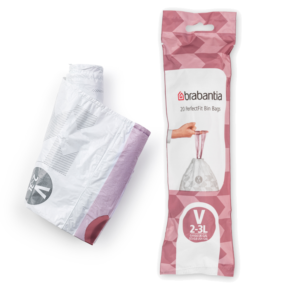 Brabantia Garbage Bag For 3 Liter Trash Can Perfect Fit Bags Code V 3 ...