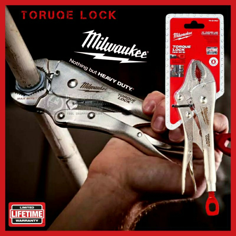 Milwaukee TORQUE Locktm 10 "Curved Locking Pliers Model 48-22-3420 ...
