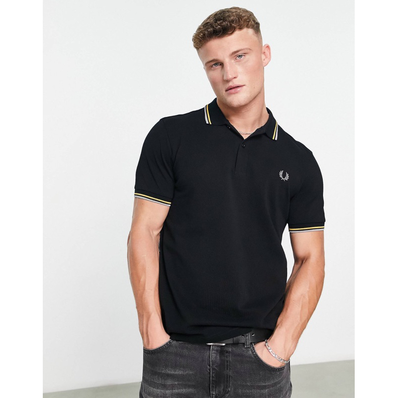 Fred Perry Twintip Polo Shirt in Black | Shopee Philippines