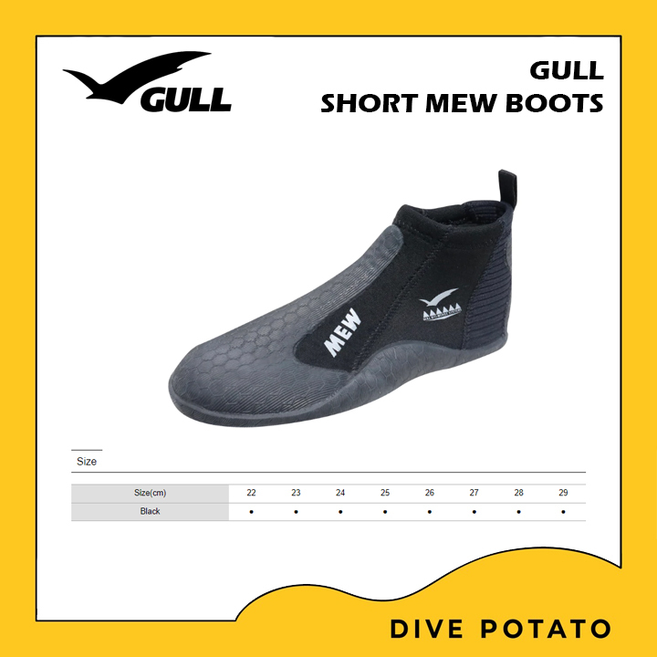 Gull SHORT MEW Boots SCUBA Diving | Shopee Philippines