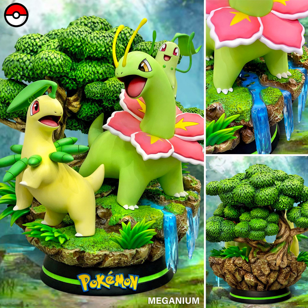 Figure EGG Studio Pokemon Evolution Meganium Bayleef Chikorita Bayleaf ...