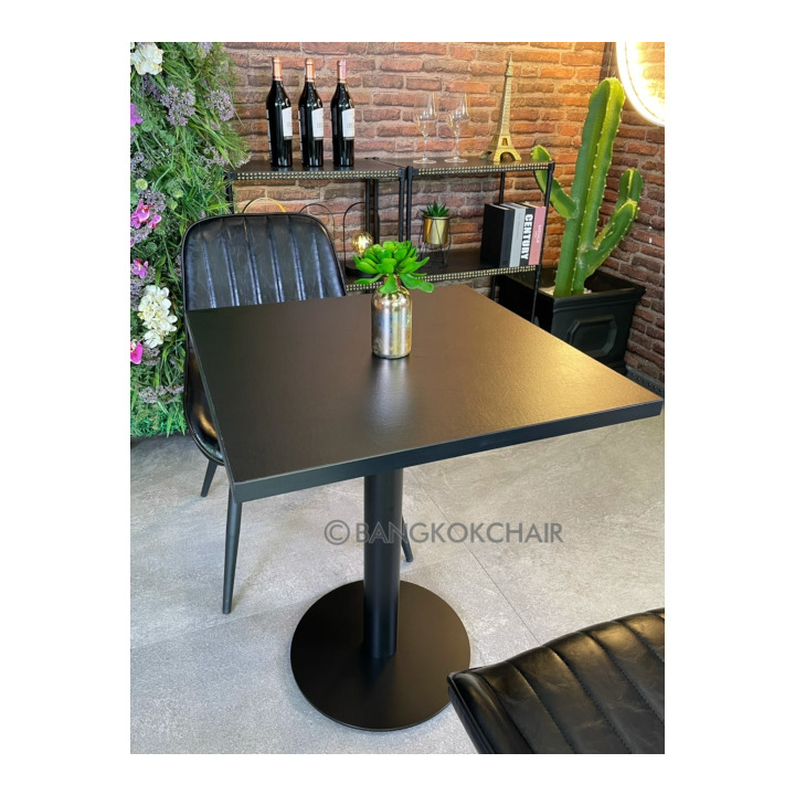 Thick Version Of Round Black Table Legs In The Pillar And Base With ...