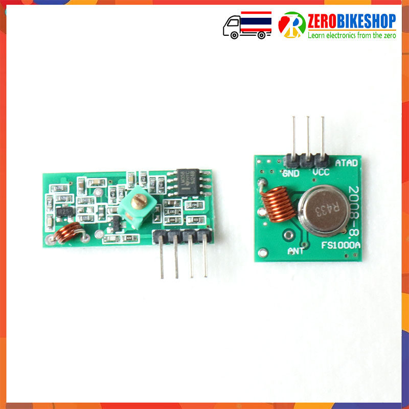 433MHZ RF Wireless Transmitter Module and Receiver Kit 5V DC 433MHZ For ...