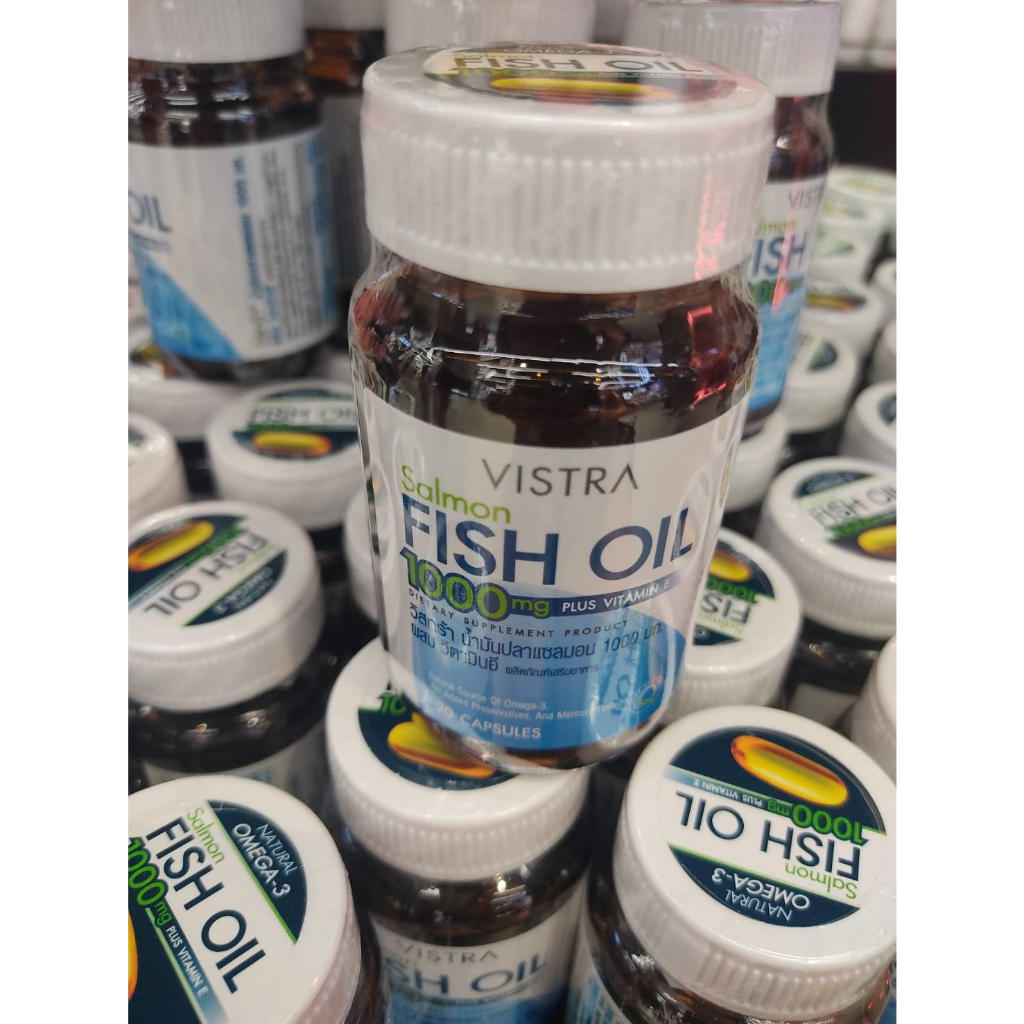 [20 tablets] VISTRA SALMON FISH OIL 1000MG Dietary Supplement 20 ...