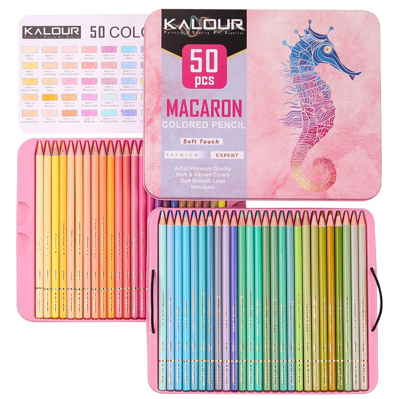 Colored Pencils Set Of 50-120 Boxes Both Normal Drainage And Drainable ...