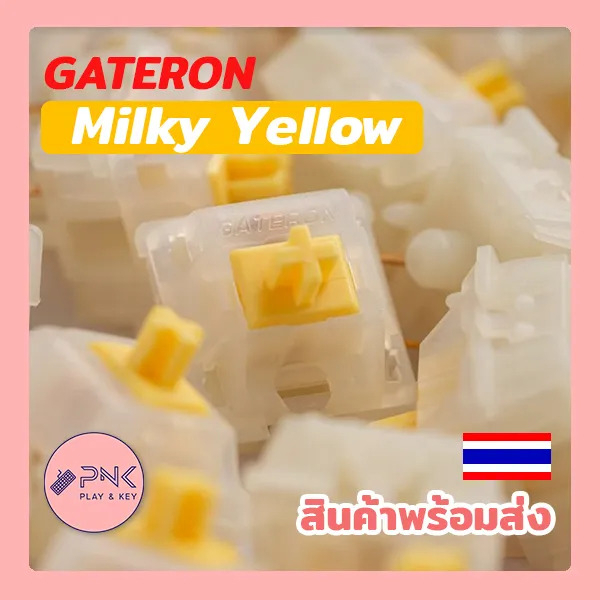 Gateron Milky Yellow-KS-3-5 pin-Linear Switch Mechanical Keyboard ...