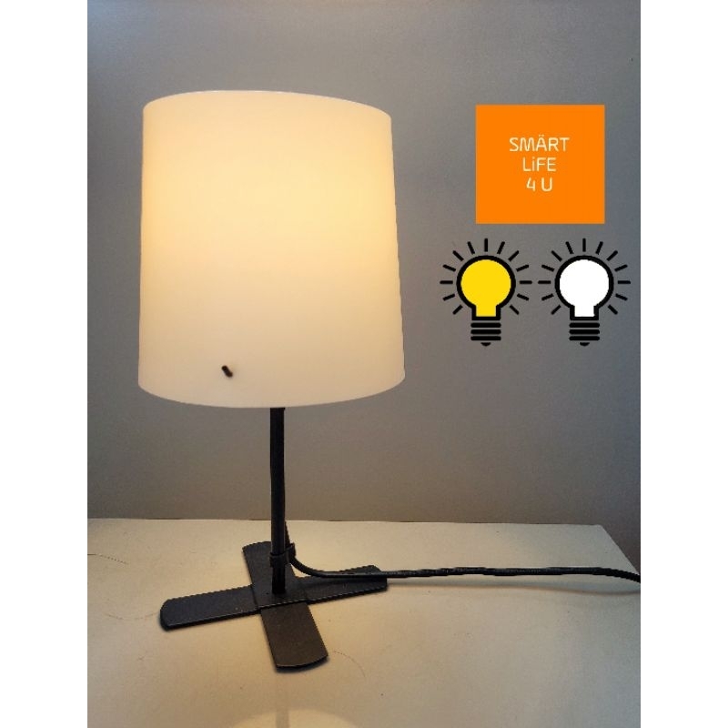 IKEA BARLAST Table Lamp With Mattress Head [White Black] Beautiful Face ...
