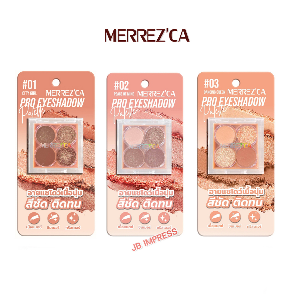 New !! Merrez'ca Pro Eyeshadow Palette Merrezca Are Available In 3 ...