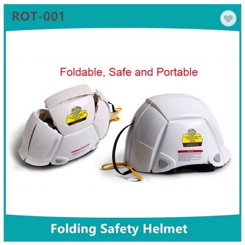 Foldable Safety Helmet Made From ABS Type Lightweight And Impact ...