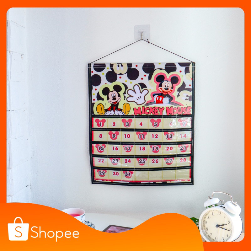 Mickey Mouse Pattern Cash Calendar | Shopee Philippines