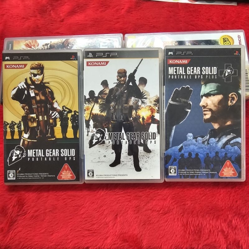 Genuine Plate PSP Metal Gear Solid Peace Walker/Portable Ops/Portable ...