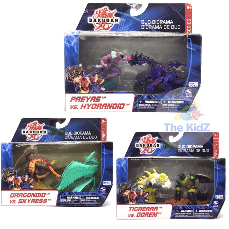 Bakugan Battle Brawlers Duo Diorama Dragonoid vs Skyress/Preyas ...