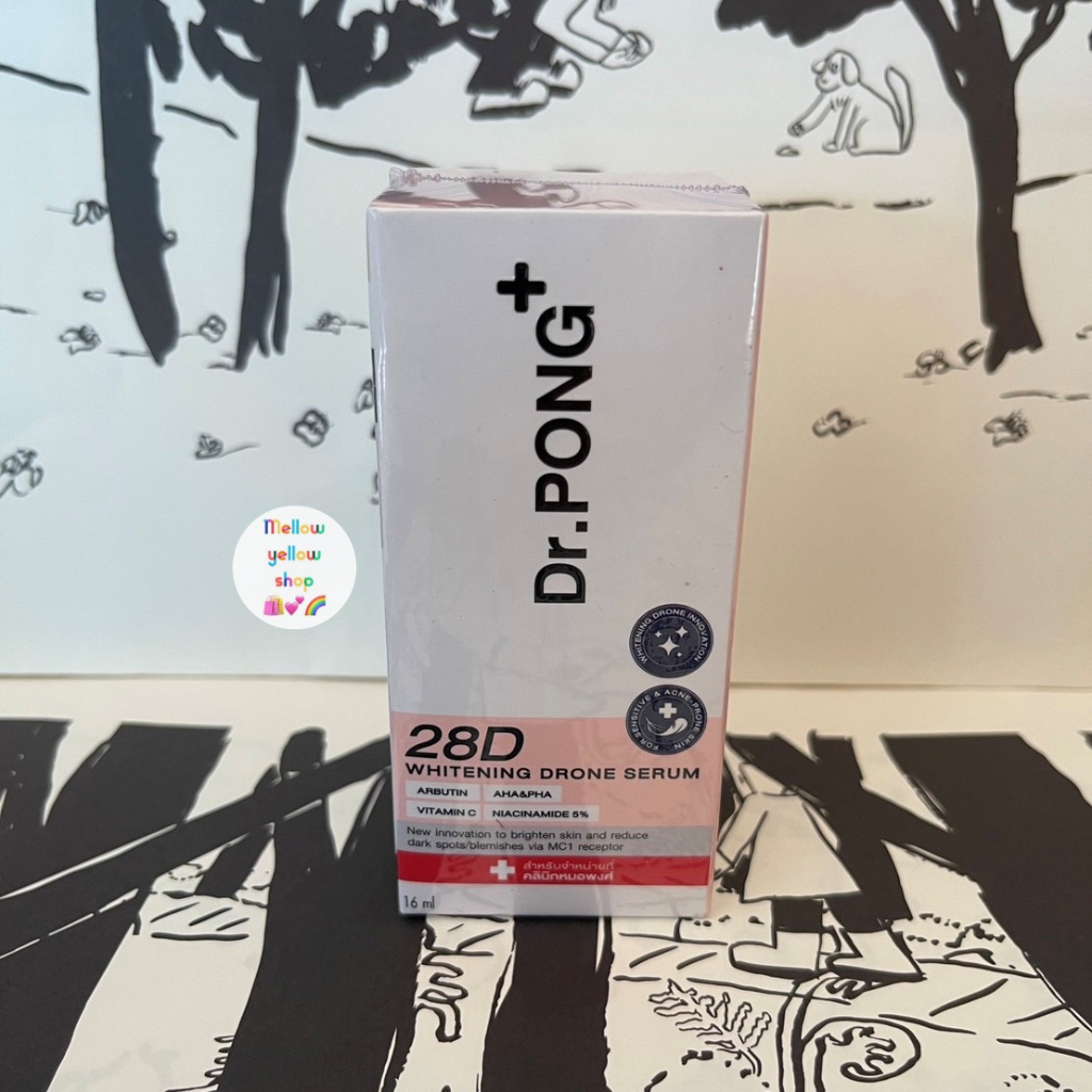 Dr.PONG 28D whitening drone serum White Skin Reduce Dark Spots Doctor Pong Niacinamide + Vit C ...