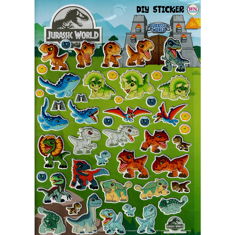 Jurassic World Foam Sticker | Shopee Philippines