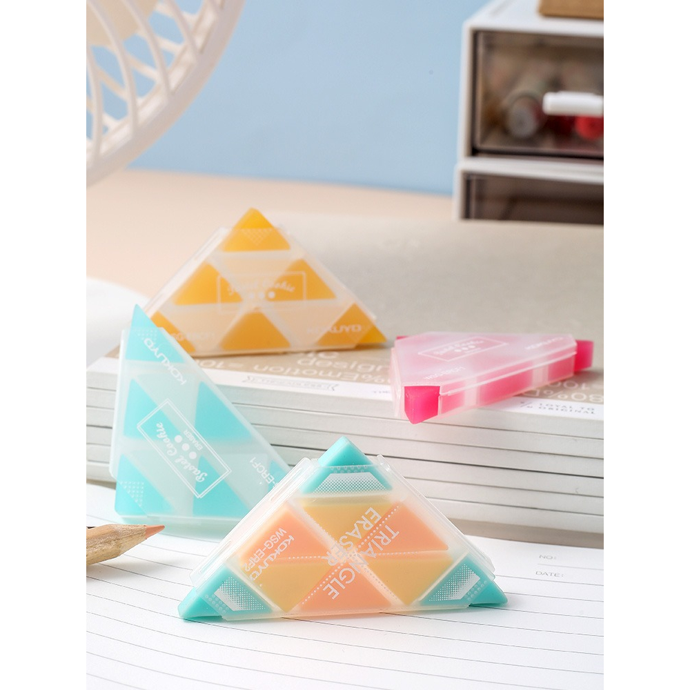 ZIGSHOP Cute Pastel Tone Triangle Pencil Eraser | Shopee Philippines