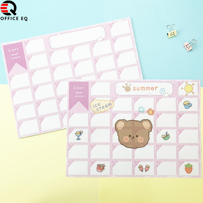 Planner A4 Size Paper Free Cartoon 20 Sheets Tear | Shopee Philippines