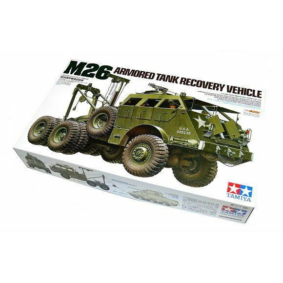 Plastic Assembled Model TAMIYA Scale 1/35 1/35 M26 Armored Tank Recovery Vehicle (35244 ...