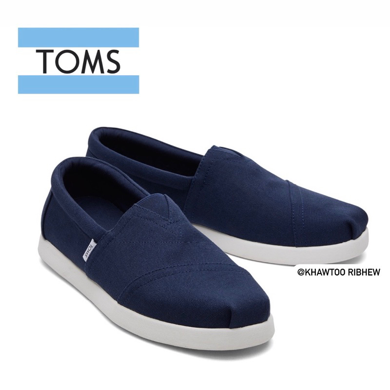TOMS ALP FWD Navy Recycled Cotton Canvas (C) | Shopee Philippines