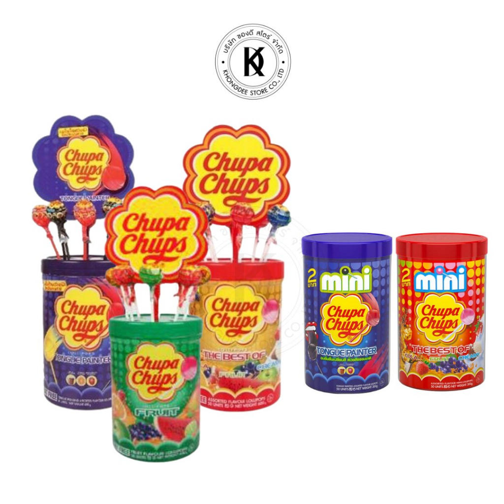 chupa chups Fruit And Cola Flavor Smile Jar Lollipop Candy | Shopee ...