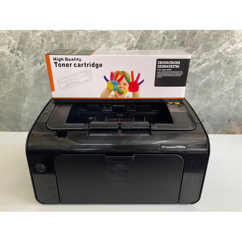 Used Hp LaserJet P1102w Laser Printer Ready To Use. Wi-fi Black And ...