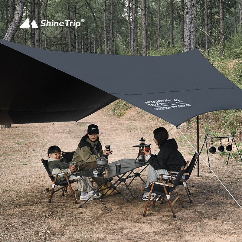 Tarp Fry Sheet Shine Trip Trapezoidal Shape/Flysheet Tent Cover ...