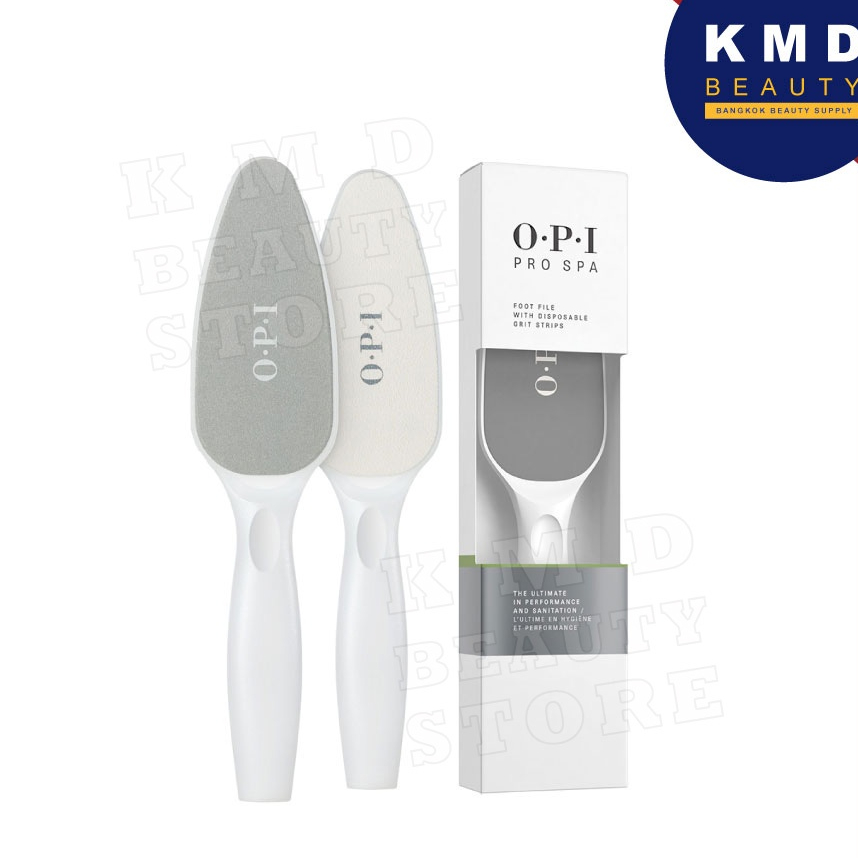 OPI PRO SPA Foot File with disposable grit strips Removes Skin Cells ...
